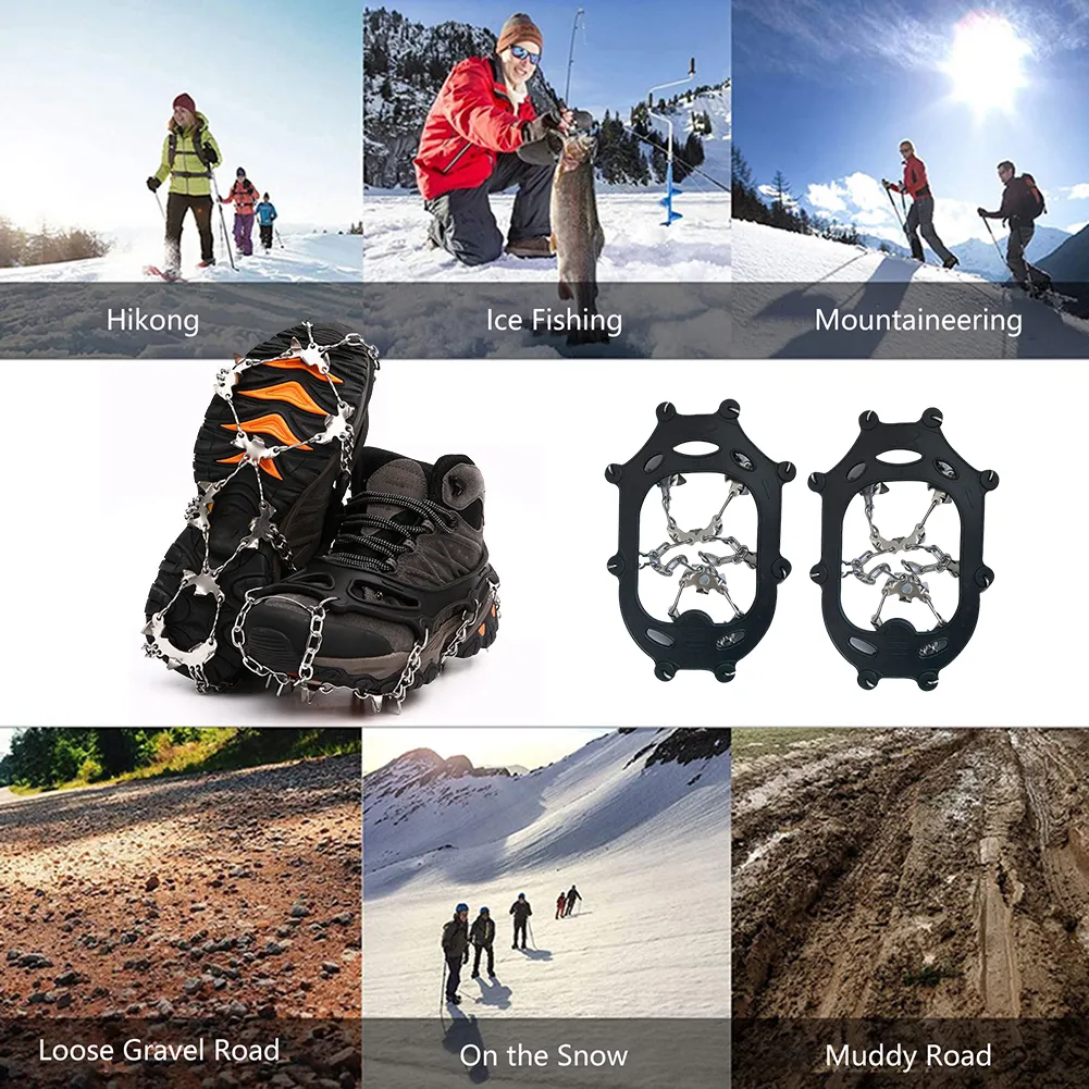 DHgate.com:Ice Cleats 24 Teeth - Shoe Ice Spikes for Boots, Anti-Slip ...