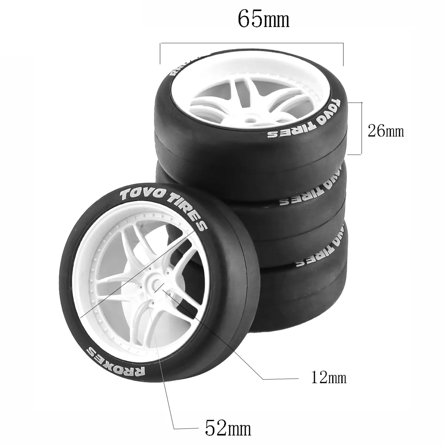DHgate.com:UpgradedHard Drift 1/10 RC Drift Car Wheel Tires (4pcs):Toys ...