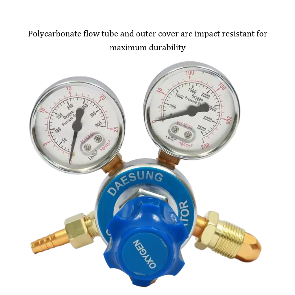DHgate.com:Oxygen Pressure Reducer Brass Dual Gauge Pressure Regulator ...