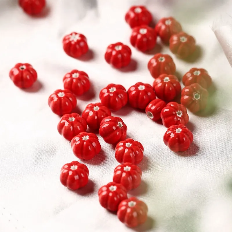 Elegant Handmade Pumpkin Porcelain Beads for DIY Jewelry from Dhgate ...
