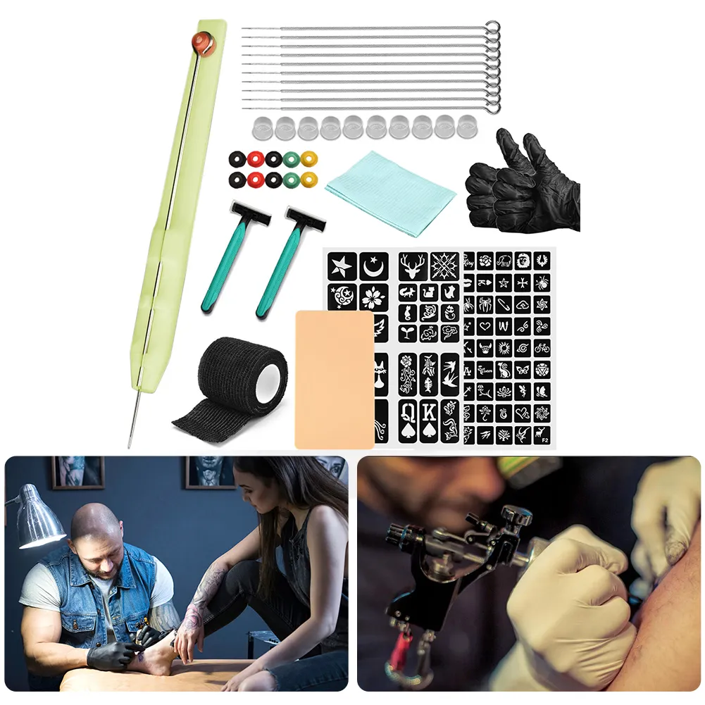 Hand Poke Tattoo Pen Kit: Safe & Clean Stick Poke Tools for Artists ...