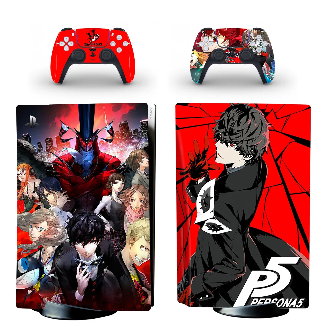 Persona 5 Royal PS5 Disc Skin Sticker Decal Cover for Console and 2 ...