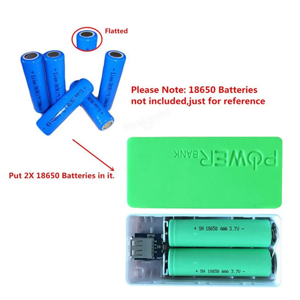 18650 Battery Case Holder: Dual Slot DIY Power Bank... From Ddmyjan ...