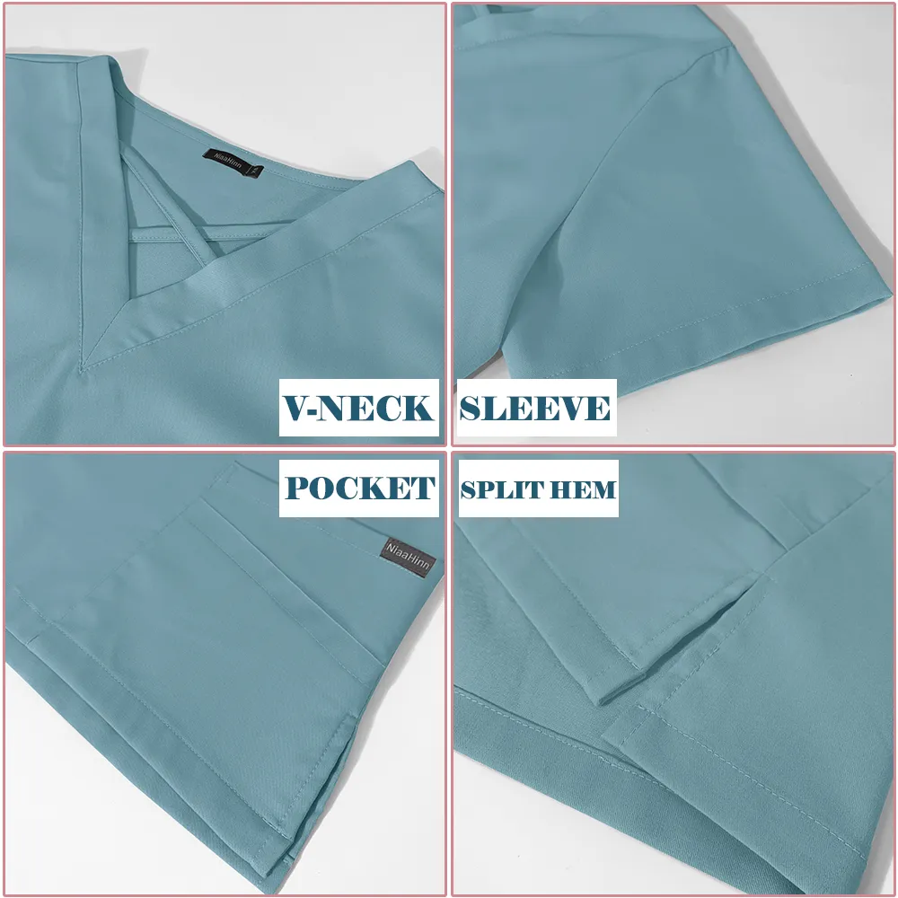 DHgate.com:Premium Elastic Nurse Uniform: High-Quality Medical Scrubs ...