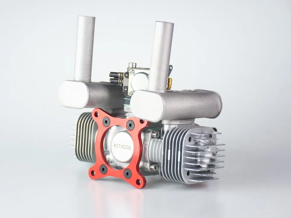 DHgate.com:NEW V2 VVRC RCGF 40cc Twin Cylinder Petrol/Gasoline Engine ...