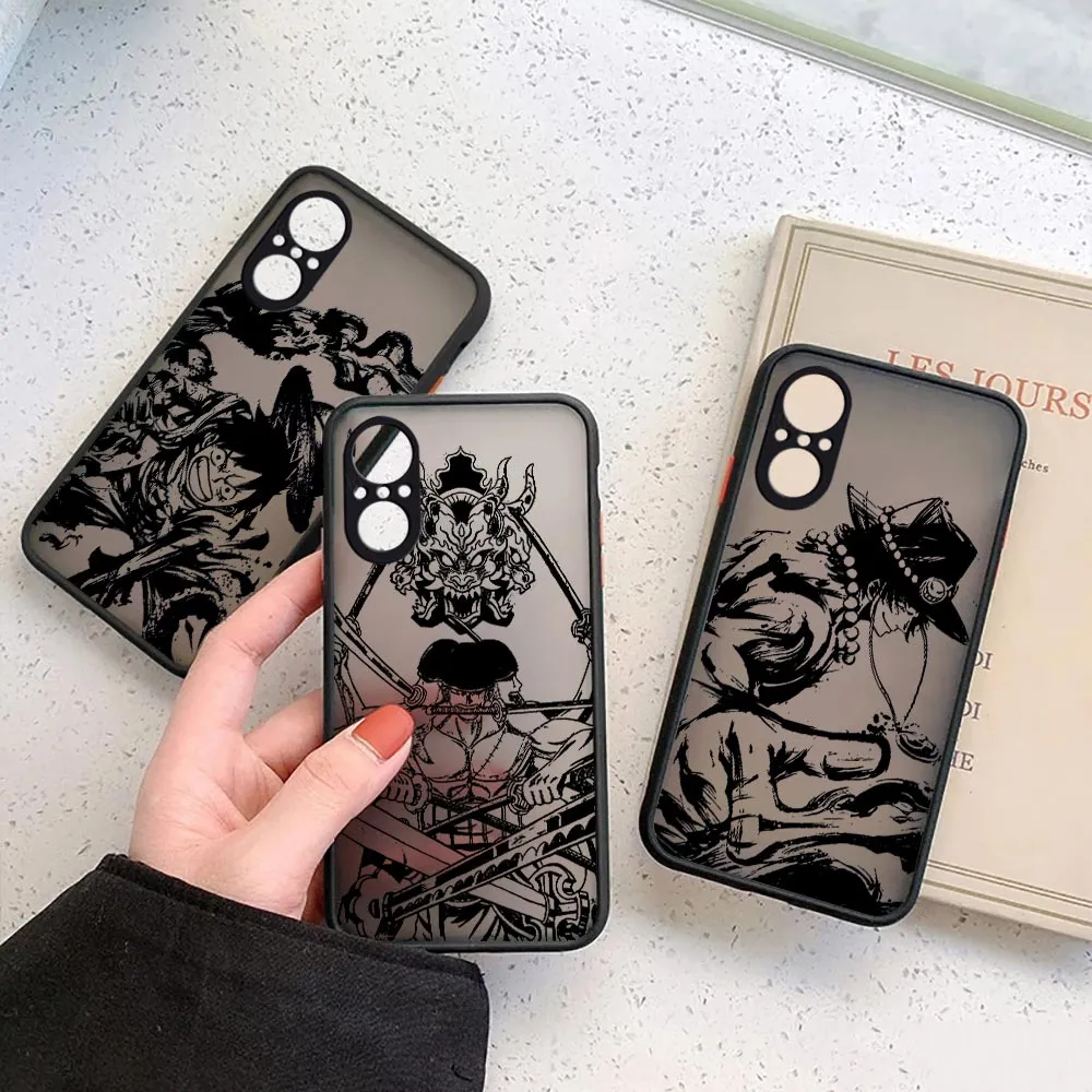 DHgate.com:One Piece Anime Matte Silicone Case for Huawei NOVA Y70 9 8 ...