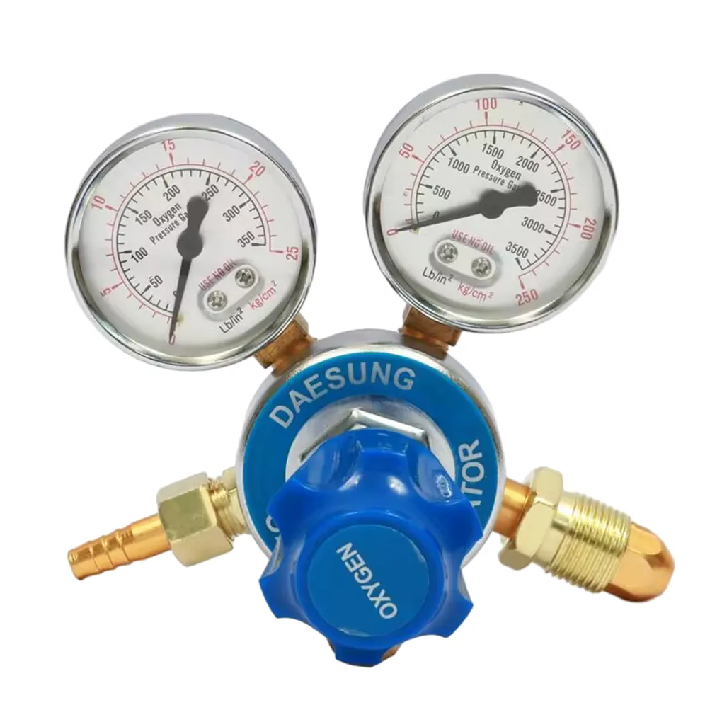 DHgate.com:Oxygen Pressure Reducer Brass Dual Gauge Pressure Regulator ...