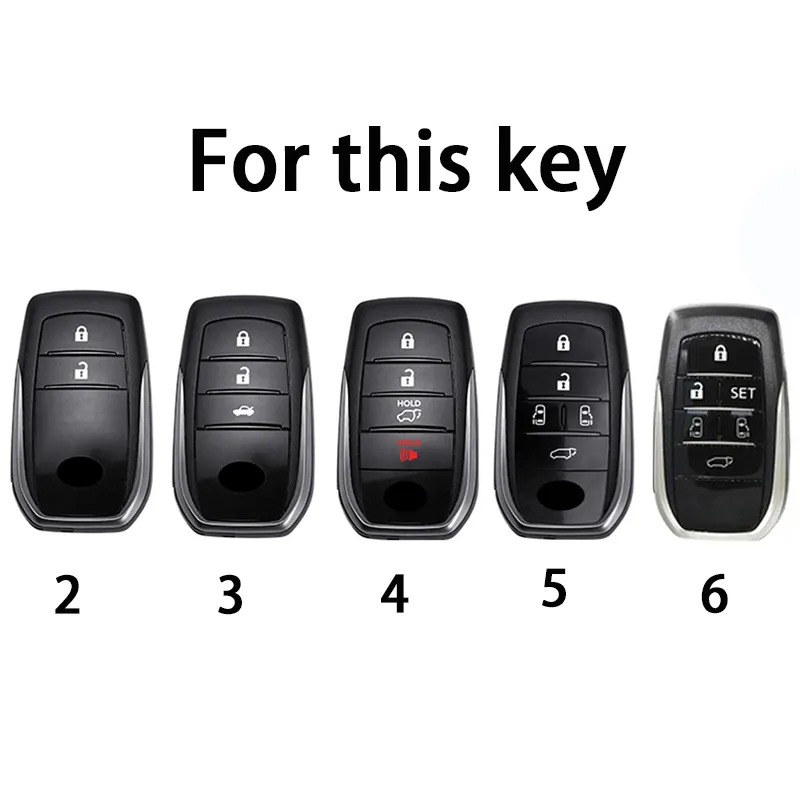 2 3 4 Buttons Protective TPU Car Key Cover Durable, Lightweight For ...