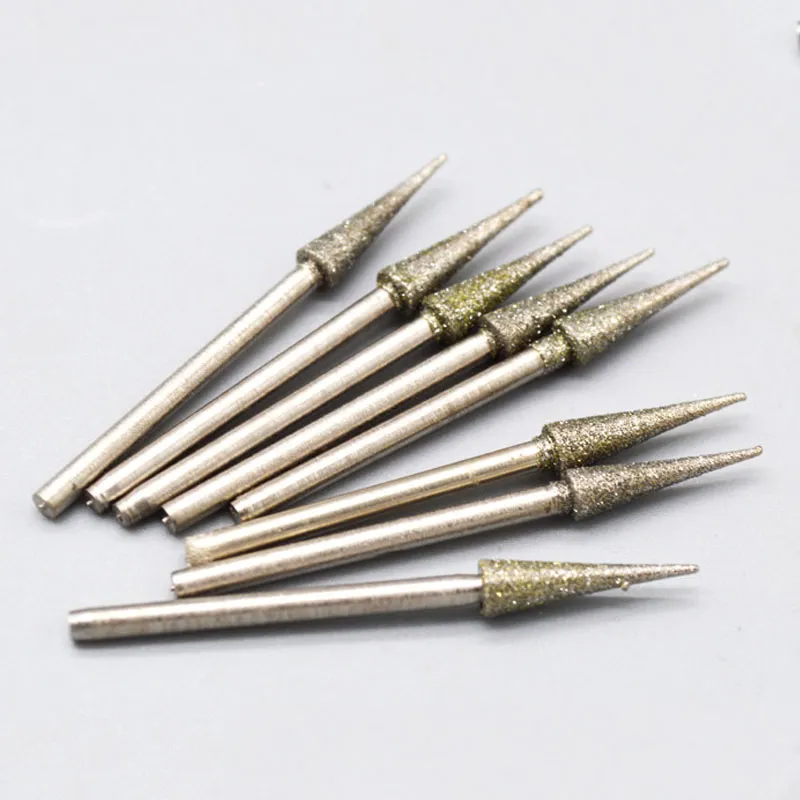 Cone Rotary Tapered For Head Diamond Grinding Bits Burrs Metal Stone ...