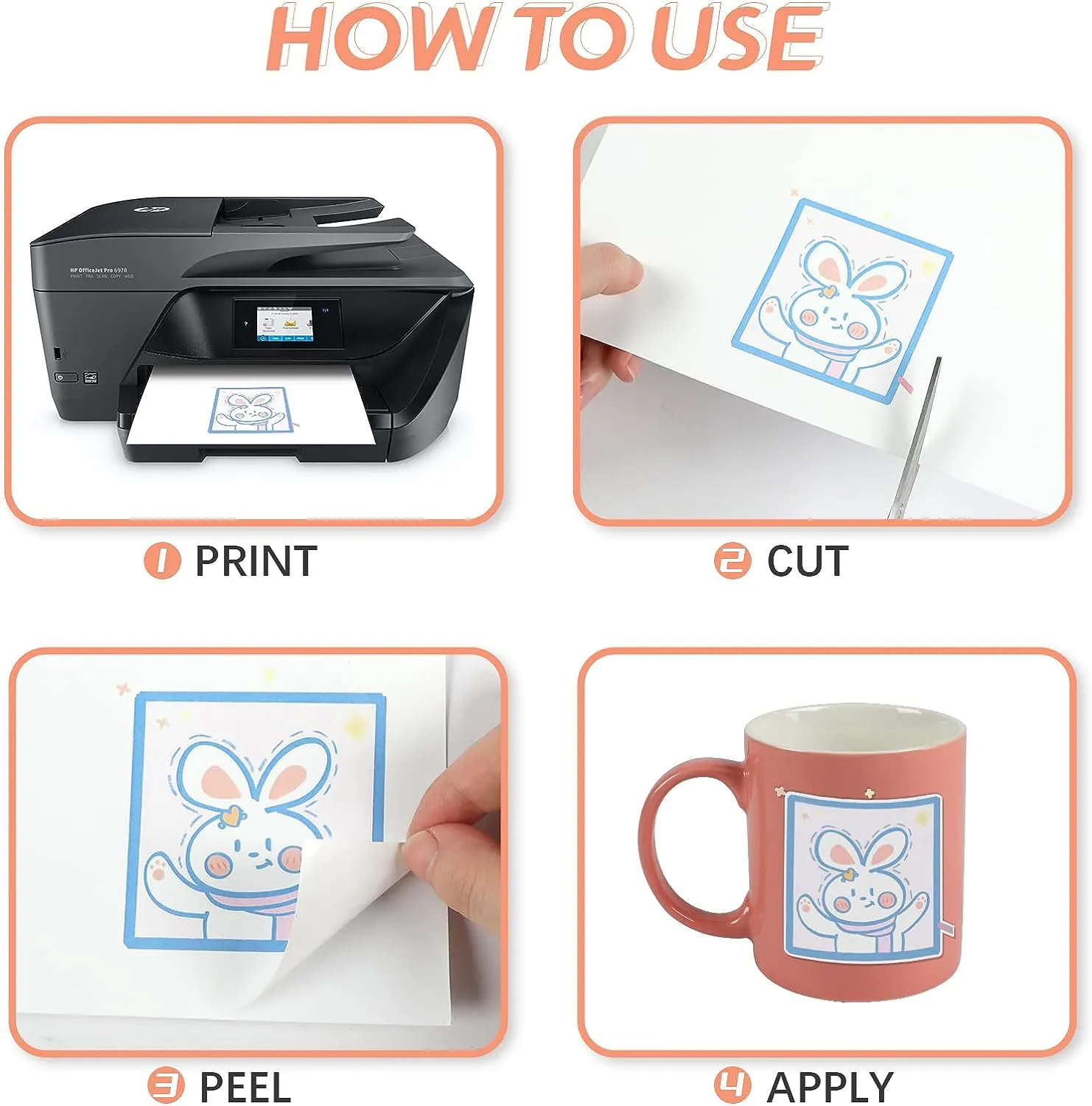 DHgate.com:HTVRONT 10 Sheets Matte Glossy A4 Printable Vinyl Sticker ...