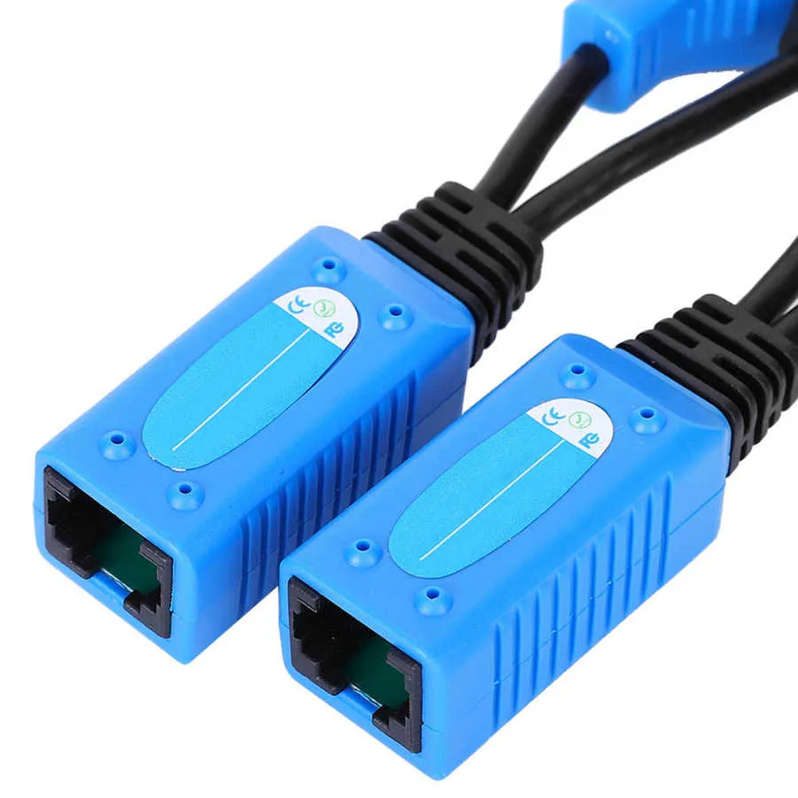 IP Camera mobile accessories: CCTV POE Splitter Cable with RJ45 ...