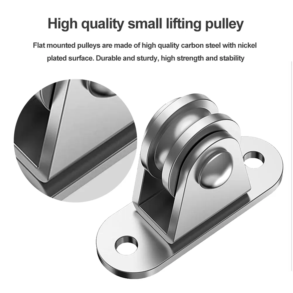 2/Heavy Duty Fixed Pulley Detachable Pulley Block Kit Wall Mounted ...