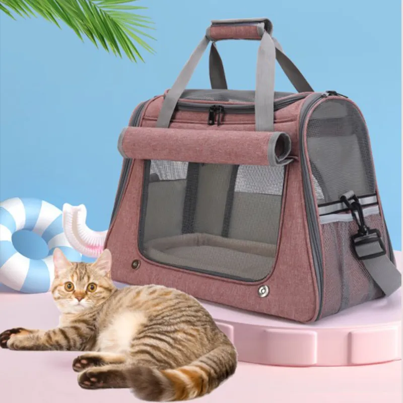 DHgate.com:Foldable Cat Carrier Backpack - Breathable Mesh Pet Travel ...