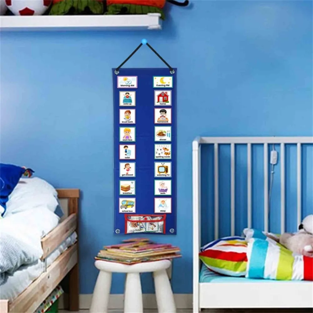 Weekly Planner Whiteboard Kids' Visual Schedule Calendar With 70 ...