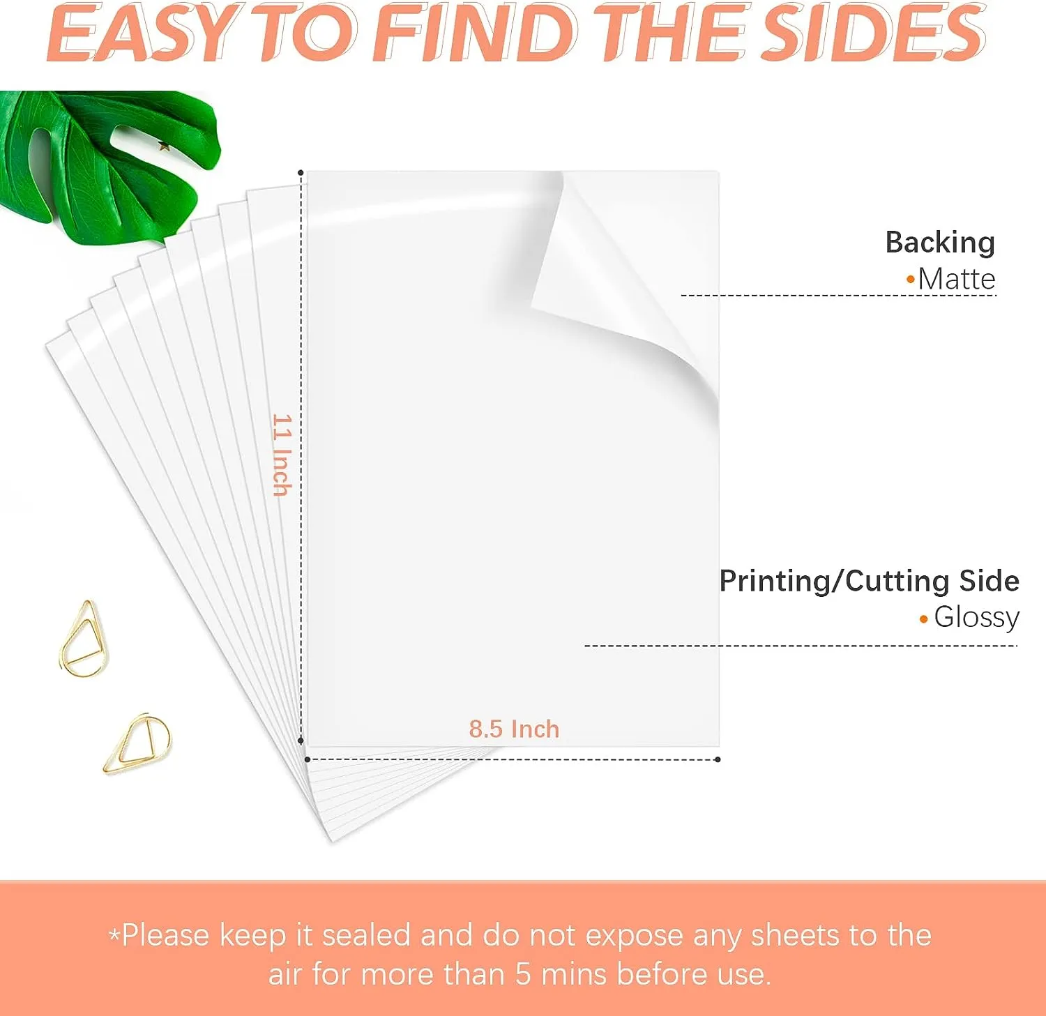 DHgate.com:HTVRONT 10 Sheets Matte Glossy A4 Printable Vinyl Sticker ...