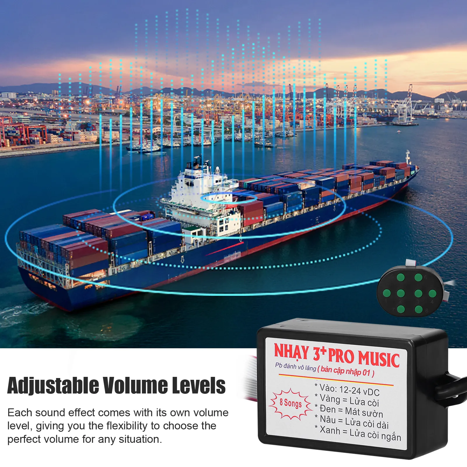 Car Horn Controller Electric Horn Speaker With 8 Sound Effects Sound ...