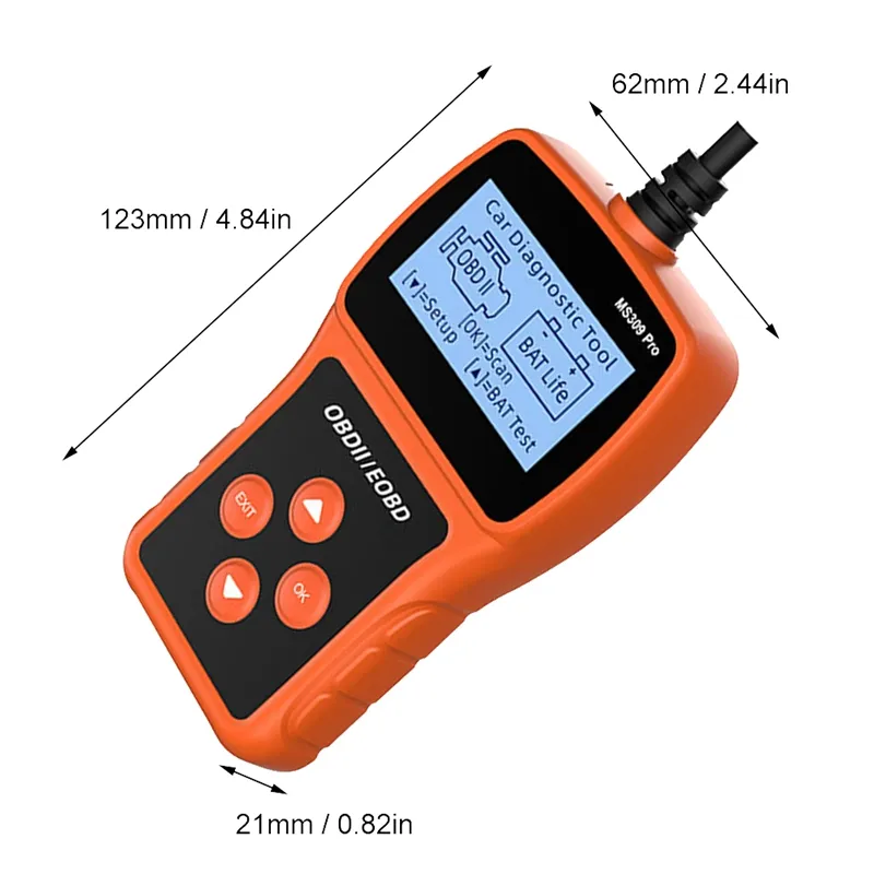 OBD2 Scanner Diagnostic Tool - MS309PRO Car Fault Code Reader, Engine ...