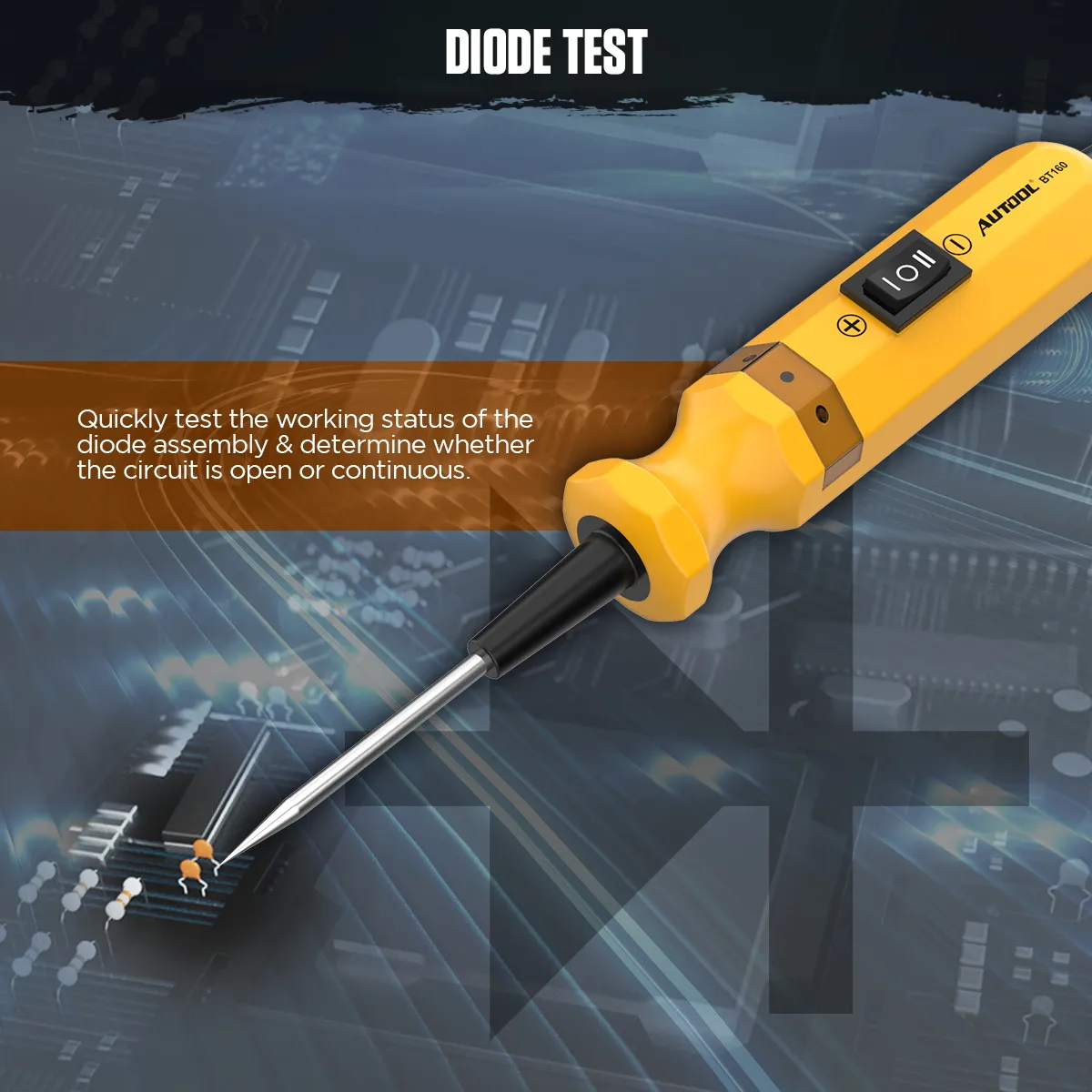 AUTOOL BT160 Car circuit breaker finder Power Probe with 12/24V Diode ...