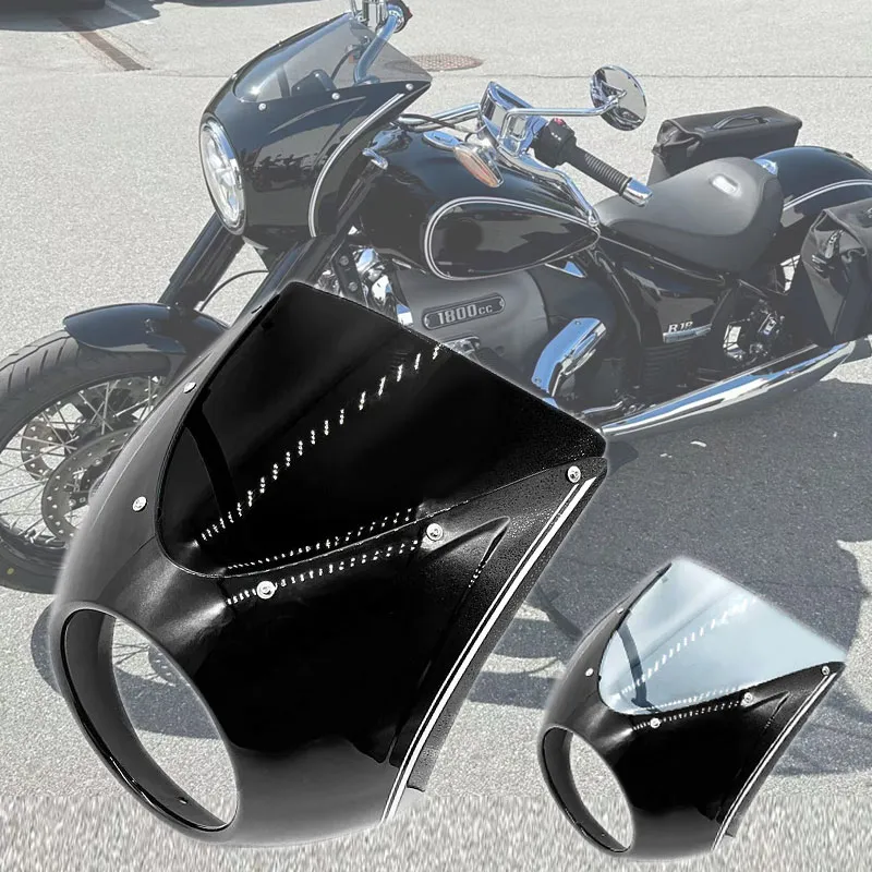 Motorcycle Headlight Windscreen Cover Round Fairing for BMW R18 Classic ...