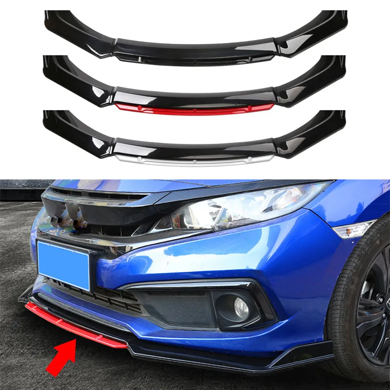 Plastic Front Car & Truck Body Kits Universal Front Bumper Lip Splitter ...