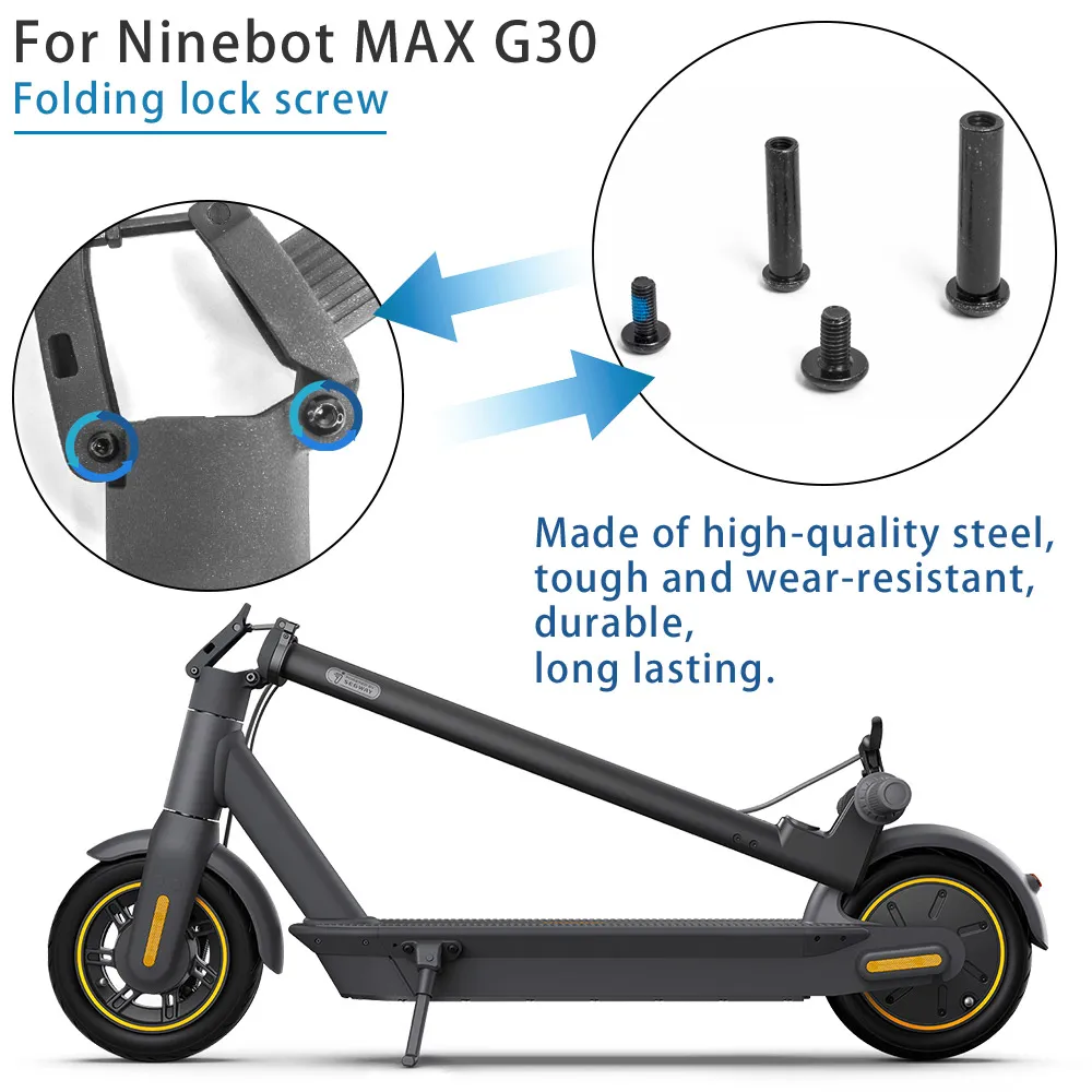 Folding Lock Screws for Ninebot MAX G30 G30D e-Scooter, Fixed Base ...