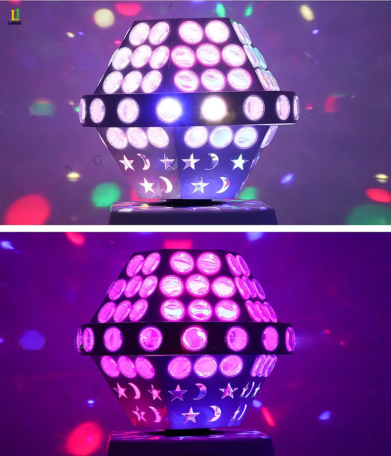 RGB LED Disco Ball light shop with Starry Sky Pattern, DMX Control, and ...