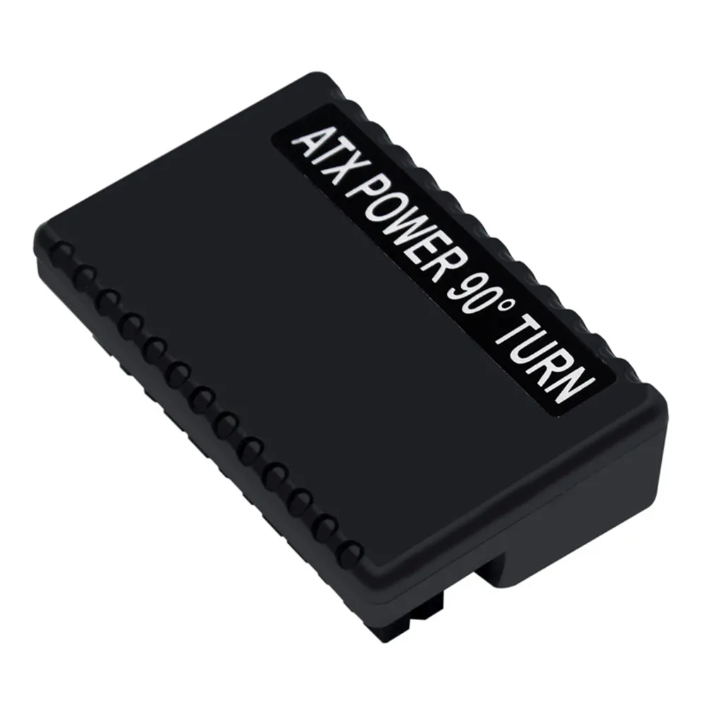 ATX 24 Pin Power Supply Adapter 90 Degree Modular Connector For Desktop ...