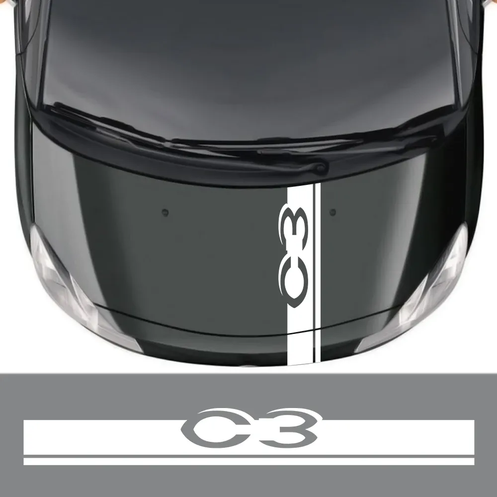 Car Sticker Front Hood Bonnet Decals For Citroen C3 Aircross Origins ...