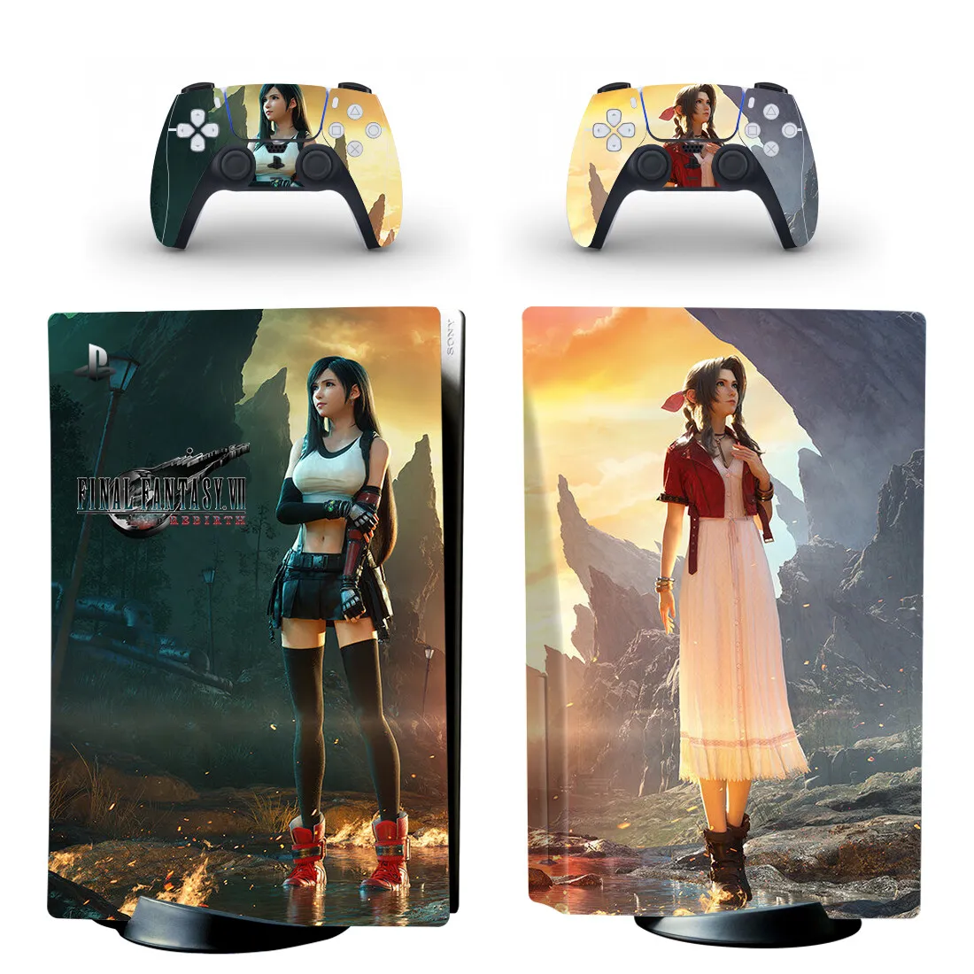 Reset Your Console with Final Fantasy VII Rebirth PS5 Disc Skin Sticker ...