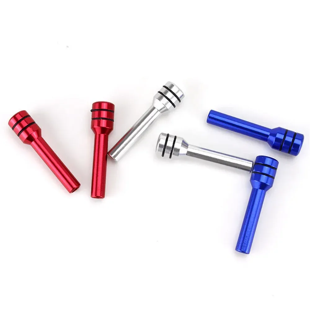 Automotive Interior Door Pulls 4 Pcs Red Aluminum Car Door Lock Pull ...