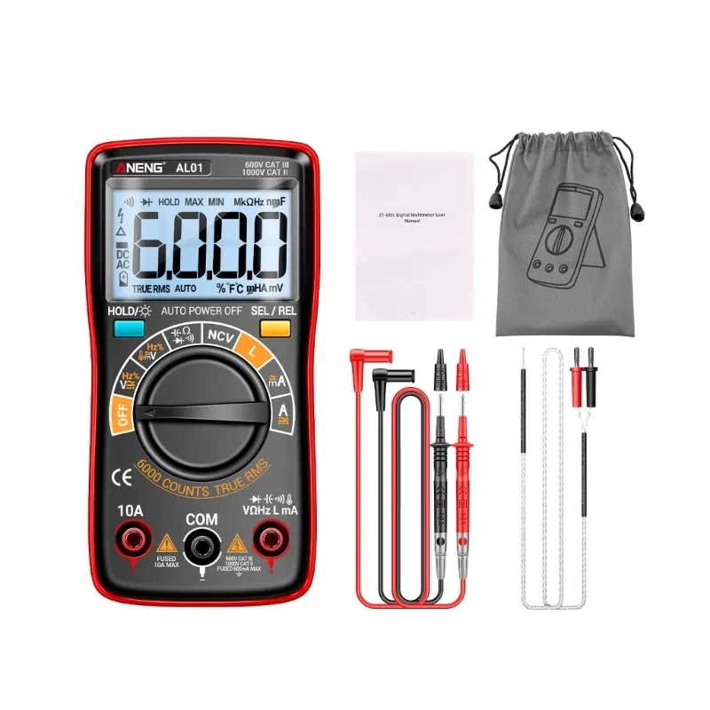 Digital Multimeter with Backlit Display for Capacitance Testing from ...