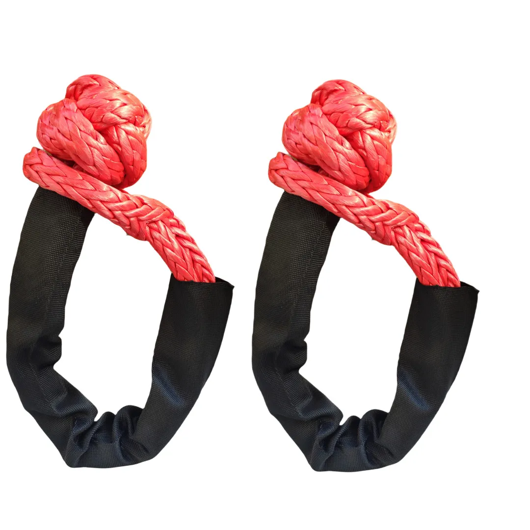77000lbs/35 Ton Soft Shackle Synthetic Rope Heavy Duty Offroad 4x4 Tow ...