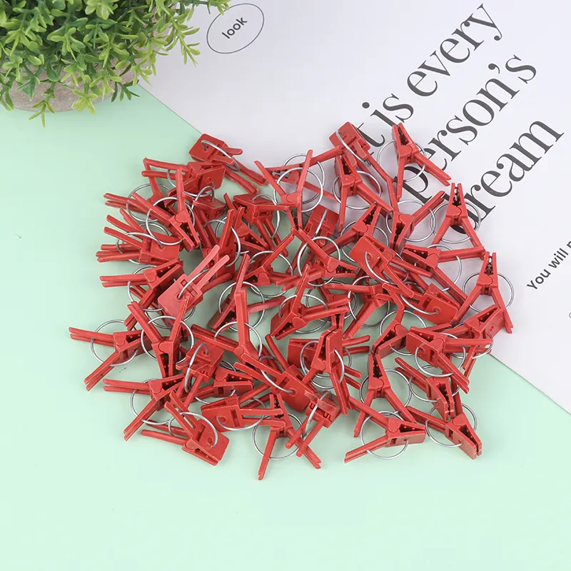 Durable Plastic Grafting Clamps Garden Plant Support Clamps Round Red ...