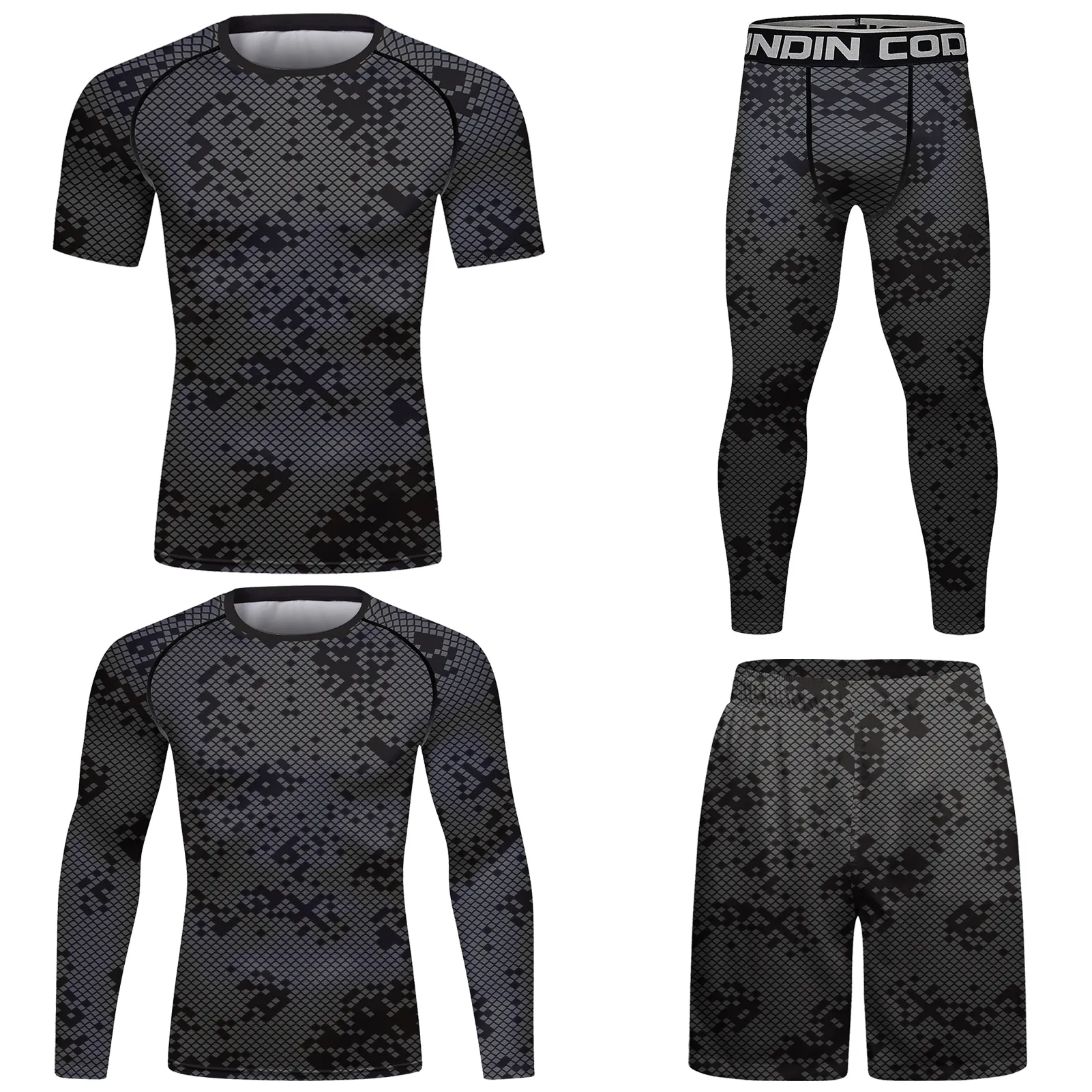 DHgate.com:4PCS MMA Rashguard Set: Breathable Jiu Jitsu BJJ Boxing ...