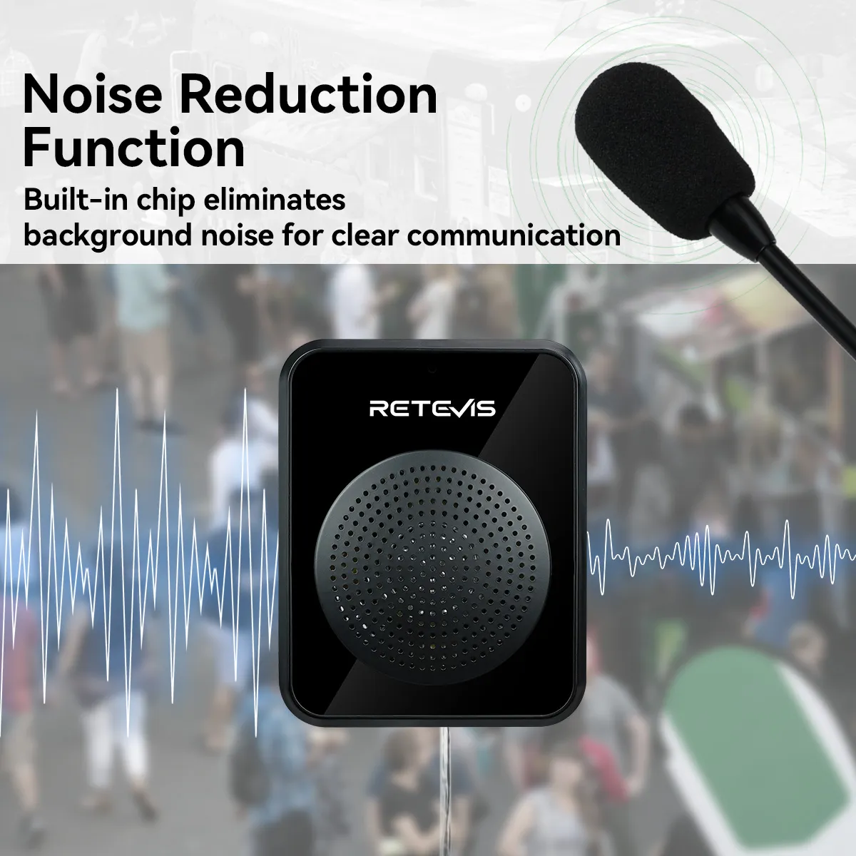 Retevis RT-9909 Type C Waterproof Window Intercom sound system with Two ...