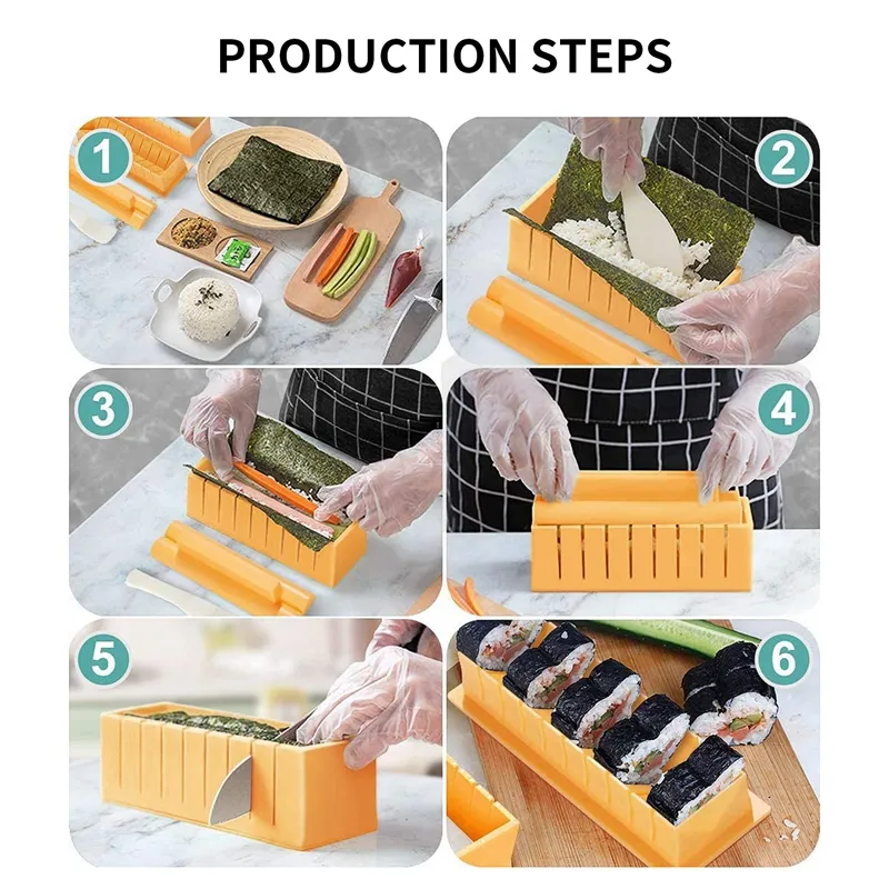 Sushi Making Kit: DIY Sushi Maker Tool for Beginners & Professionals ...