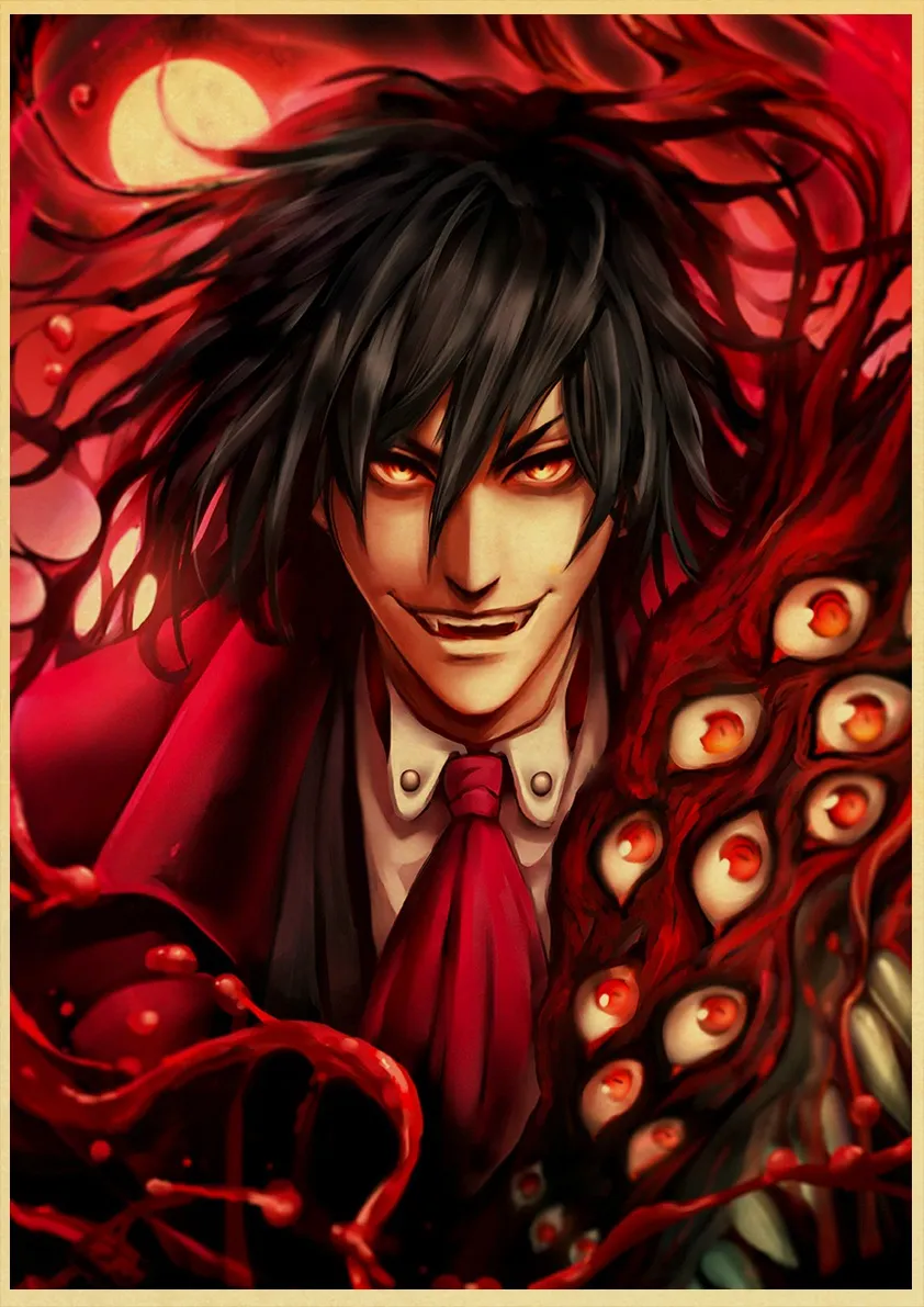 Anime Aesthetics Hellsing Ultimate Art Canvas Poster Print for Home ...