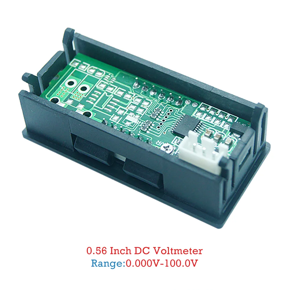 4-Bit Mini LED Voltmeter Panel | Real-Time Voltage Monitoring | 0-100V ...