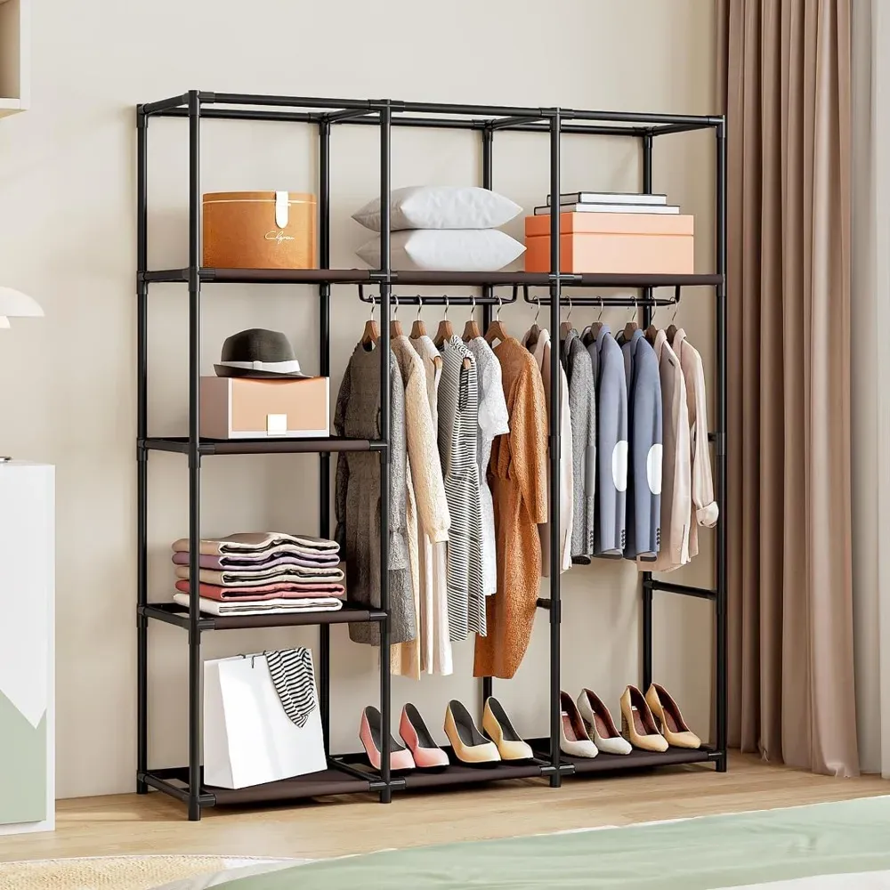 Metal portable wardrobe store