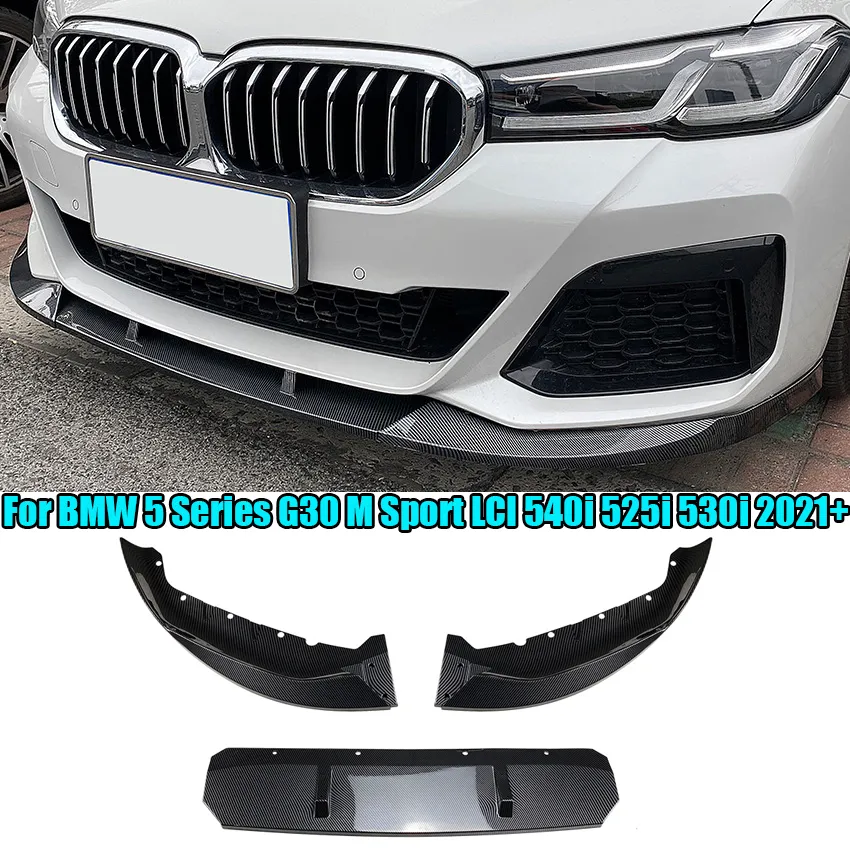 BMW Front Bumper Lip Splitter For 5 Series G30 M Sport 540i 2025 ...