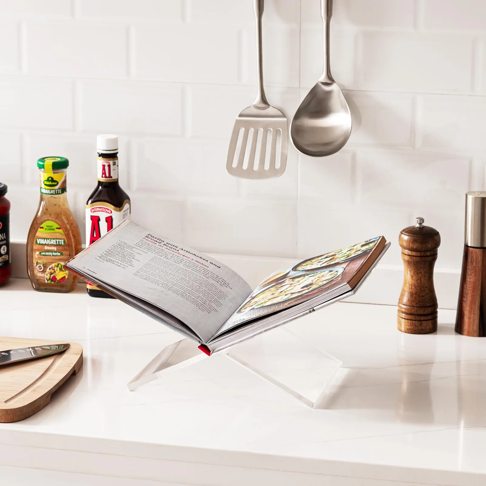 Wholesale Clear Acrylic Book Stand Open Book Holder Small Book Display ...