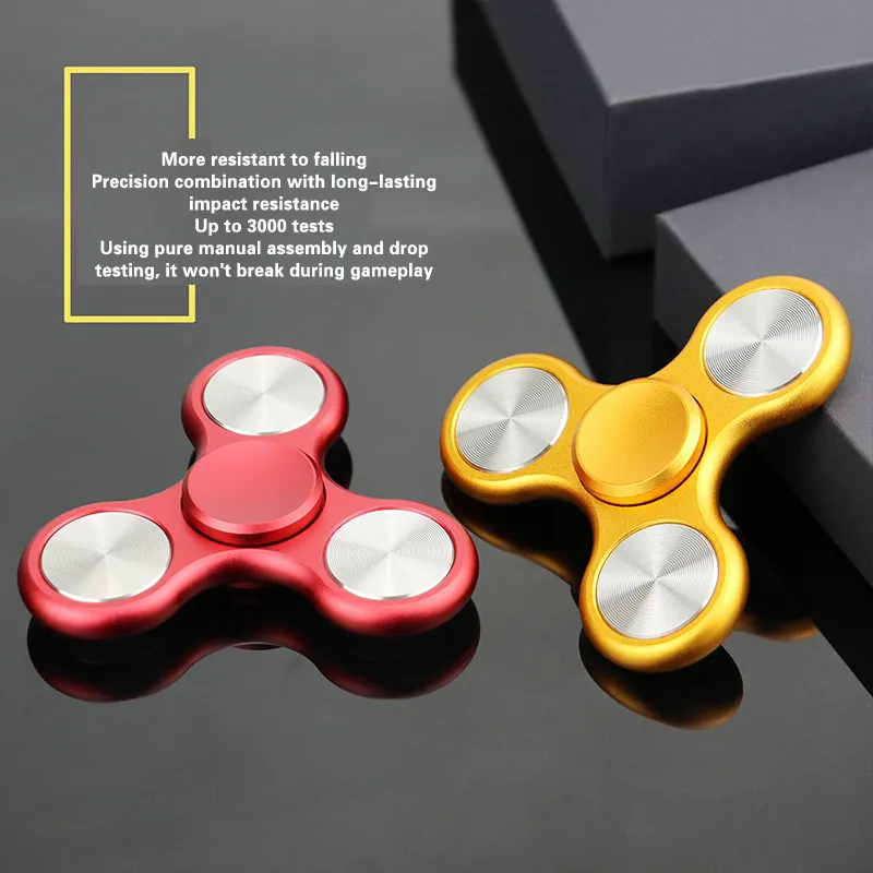 Aluminum Alloy Fidget Spinner Toy, Heptagonal Electroplated Hybrid ADHD ...