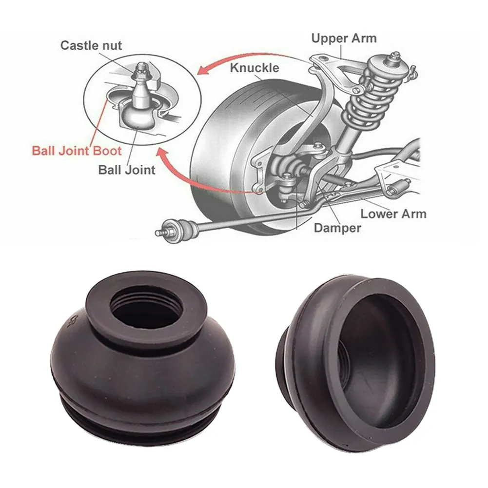 Durable Black Ball Joint Boots: Universal Dustproof Covers for Car ...