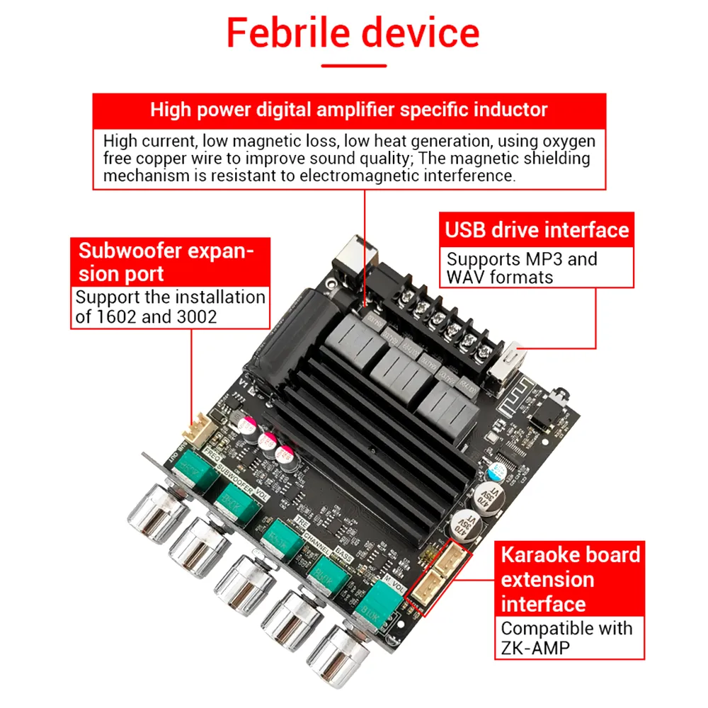 1 Channel 100W+200W Subwoofer Amplifier Board - TPA3221 Chip Supports ...