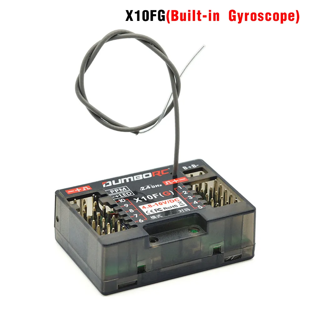 DHgate.com:DUMBORC X10F X10FG 10CH 2.4G RC Receiver for X10P-350 ...