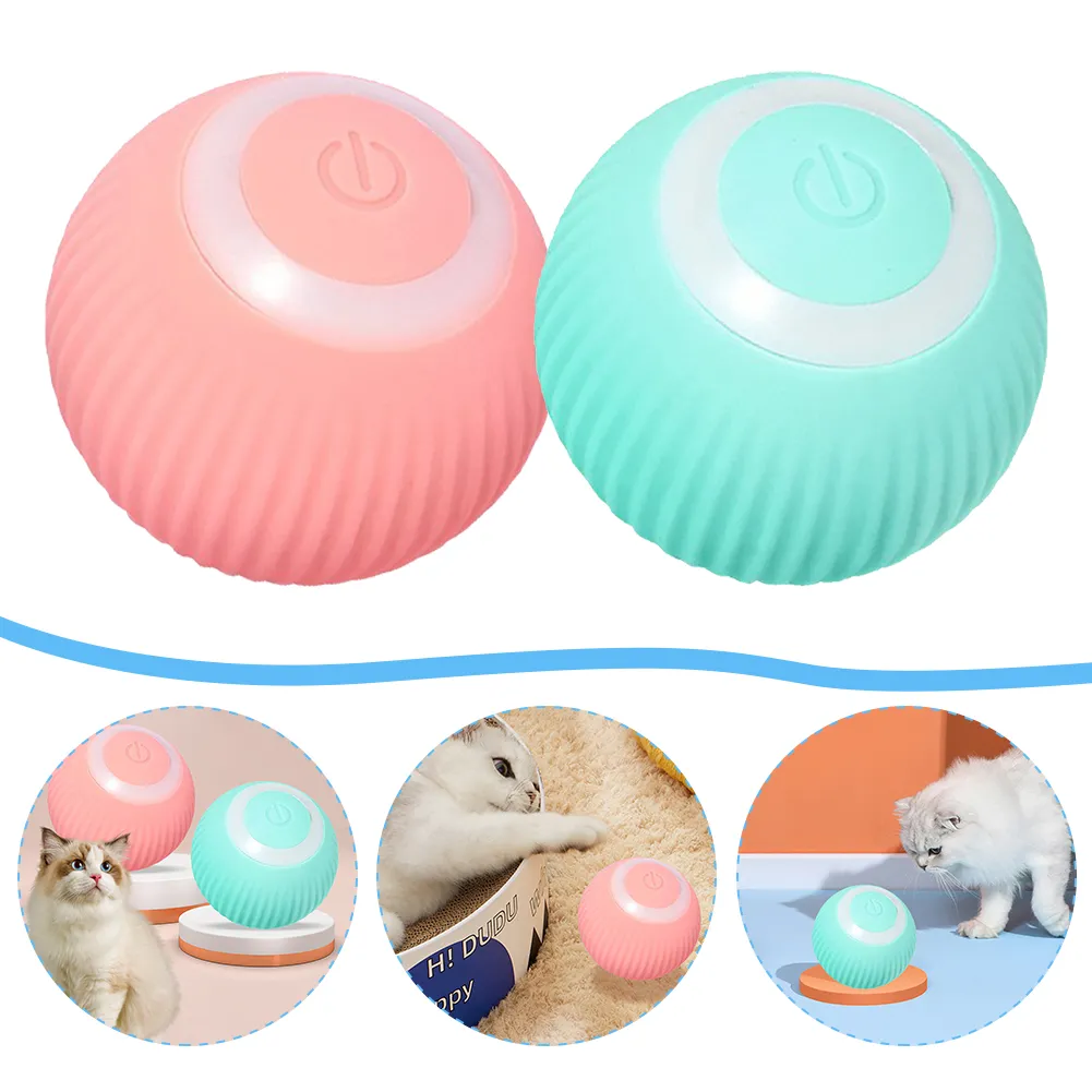 Upgraded Interactive Cat Ball Toy, USB Rechargeable Pet Ball Toy for ...