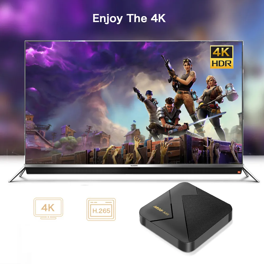 DHgate.com:M98 M5 4K Streaming Device, 2GB RAM 16GB ROM Android 10.0 Smart TV Box, Supports 4G ...