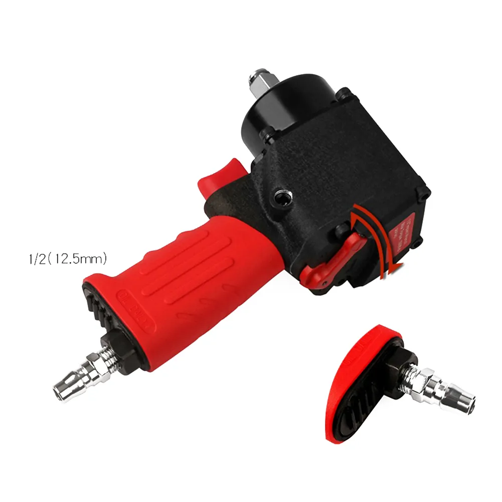 Air Impact Wrench 1/2 Square Drive 610N.M Powerful Pneumatic Impact Gun ...