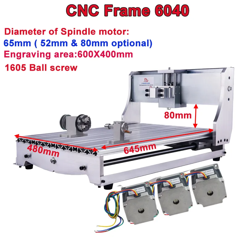 DHgate.com:CNC 6040Z Frame 4th Axis Rotary Kit for PCB Engraving ...