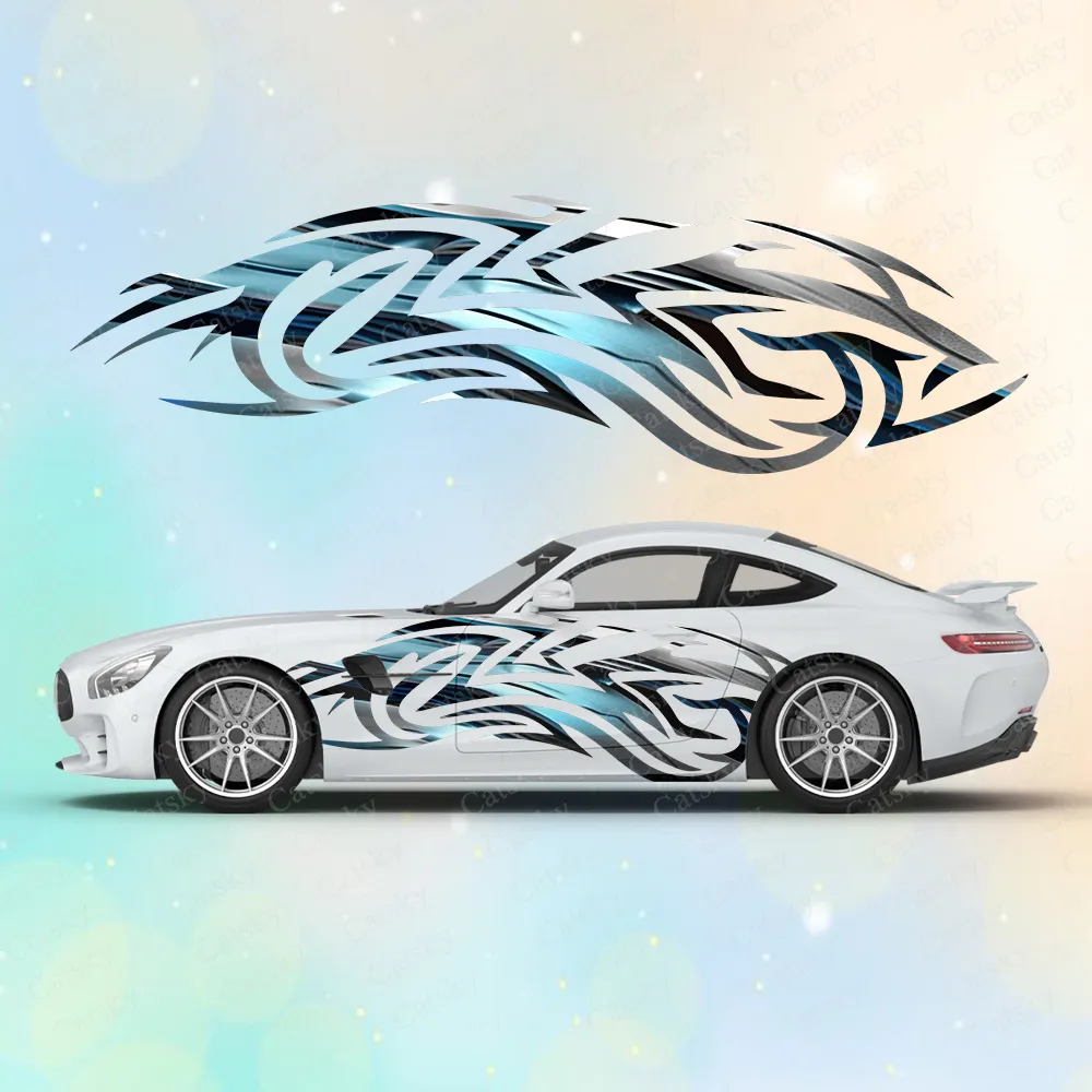 DHgate Tribal Tattoo Car Stickers Waterproof 2024 Large 3D Car Body Decals Automobiles Motorcycles